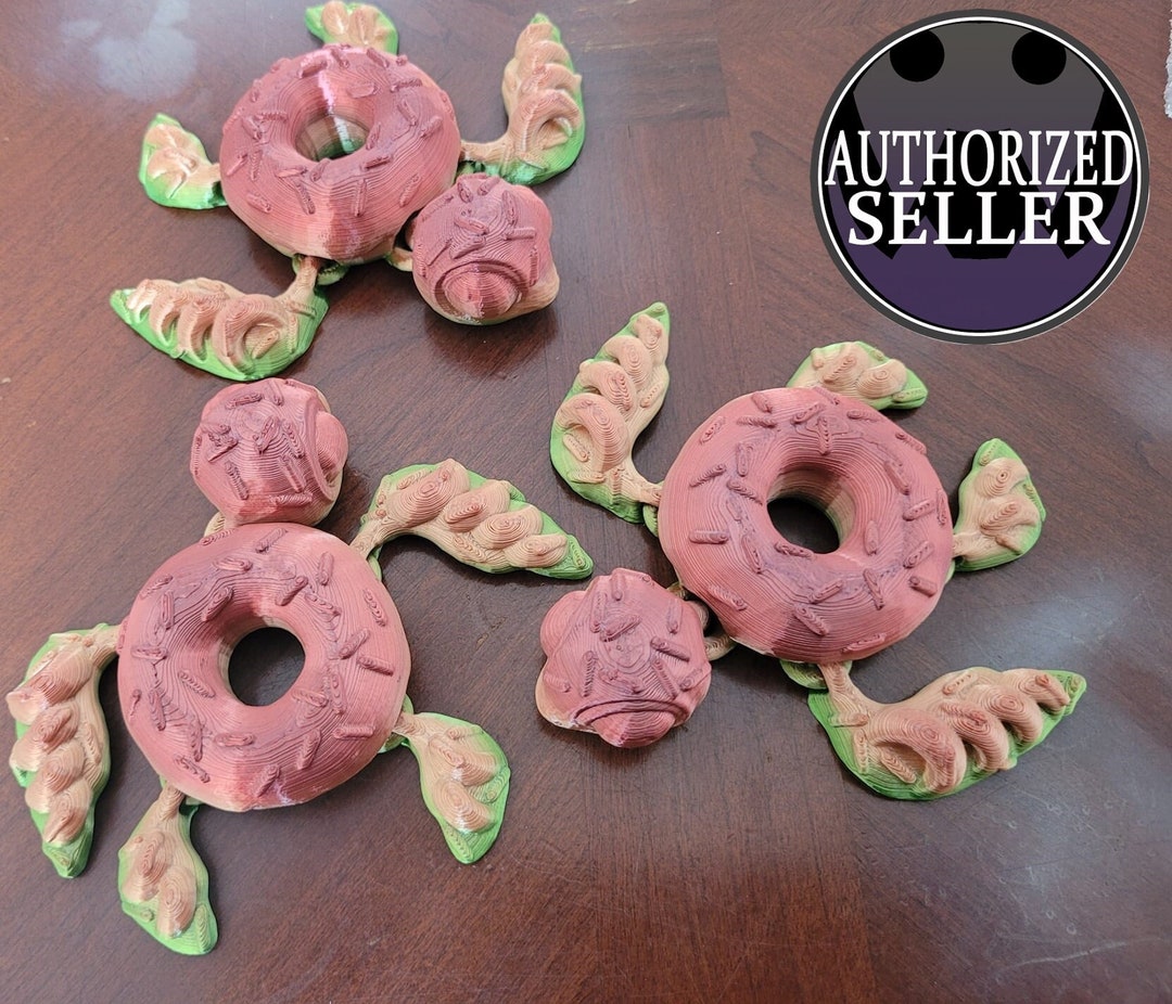 Rainbow Donut Turtles - Etsy