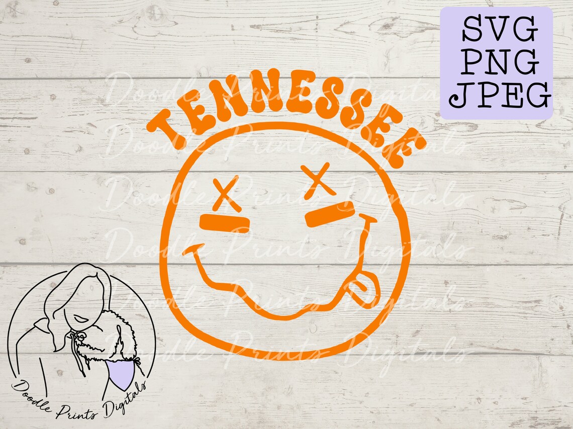 Tennessee Smiley SVG | Tennessee SVG | Cut Files | PNG | Jpeg| Cricut ...