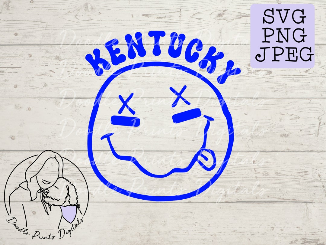 Kentucky Smiley SVG | Kentucky SVG | Cut Files | PNG | Jpeg| Cricut ...