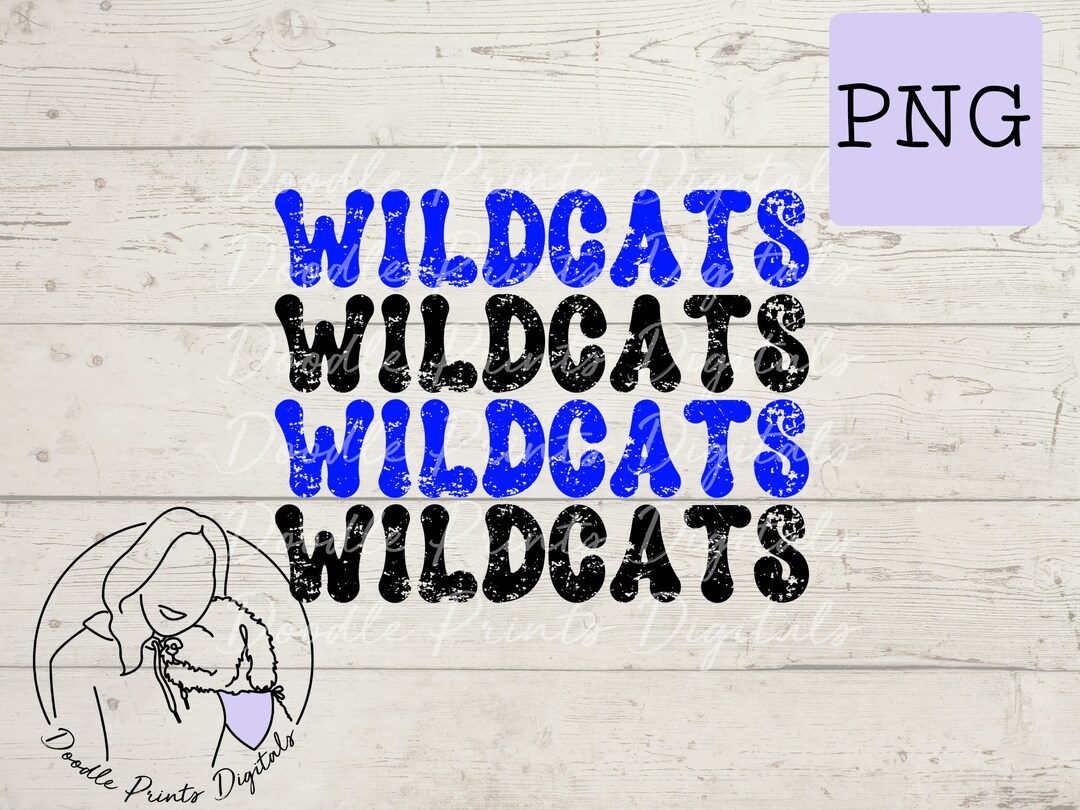 Wildcats Repeat Distressed PNG | Sublimation Printing| PNG | Sublimation - Etsy