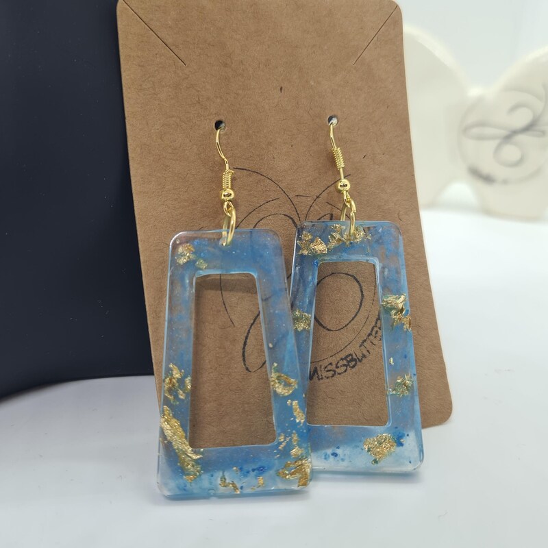 Epoxy Resin Earrings - Etsy