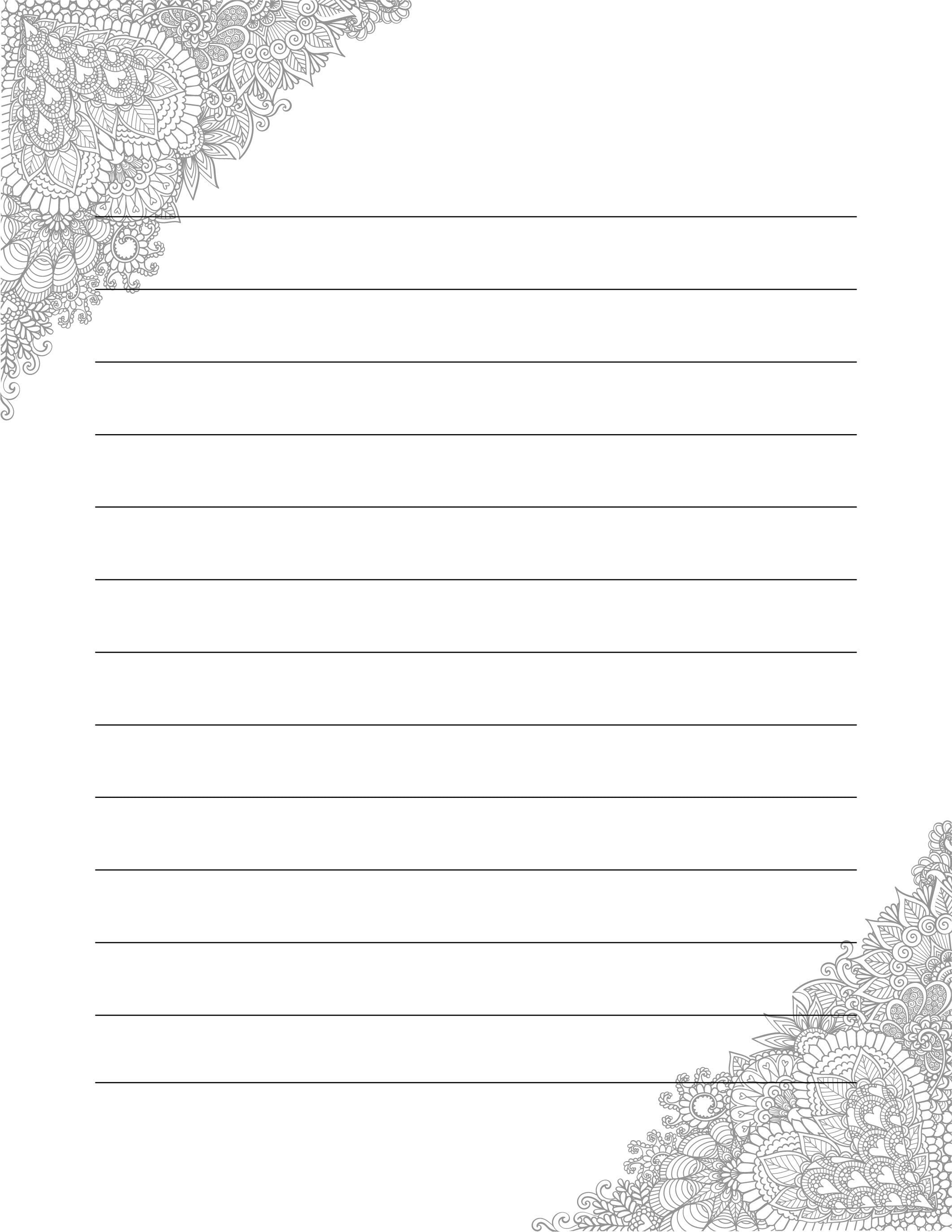 Note Paper Printable Note Paper Digital Note Paper - Etsy