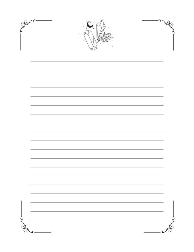 Note Paper Printable Note Paper Digital Note Paper - Etsy