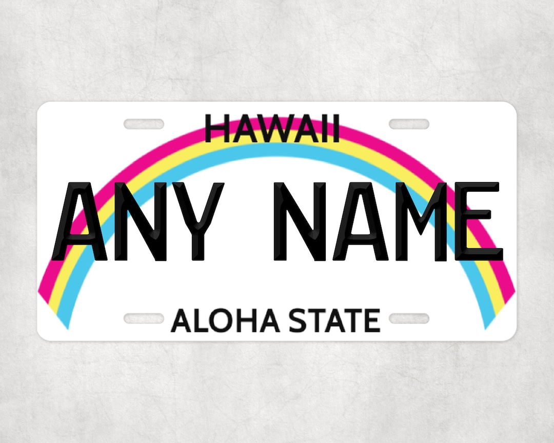 Personalized HAWAII License Plate US State Souvenir, Unique Car Tag ...