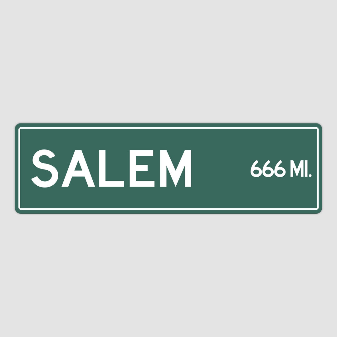 PERSONALIZED SALEM Sign, Salem City Distance Sign, City of Salem Gift ...