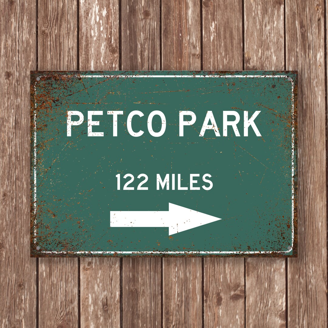 Personalized Petco Park Distance Sign: San Diego Souvenir - Etsy