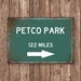 Personalized Petco Park Distance Sign: San Diego Souvenir - Etsy