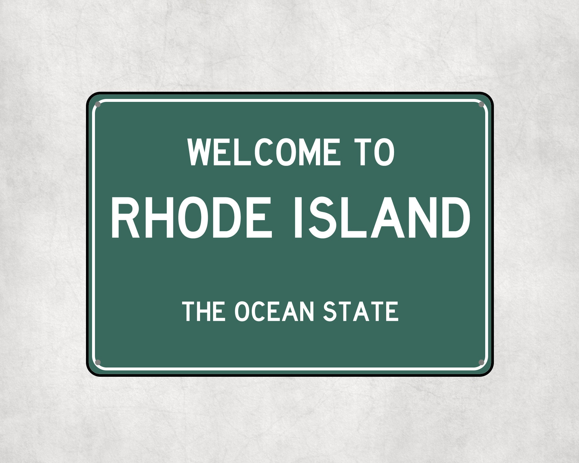 Welcome to Rhode Island Sign, Rhode Island Metal Sign, Rhode Island ...