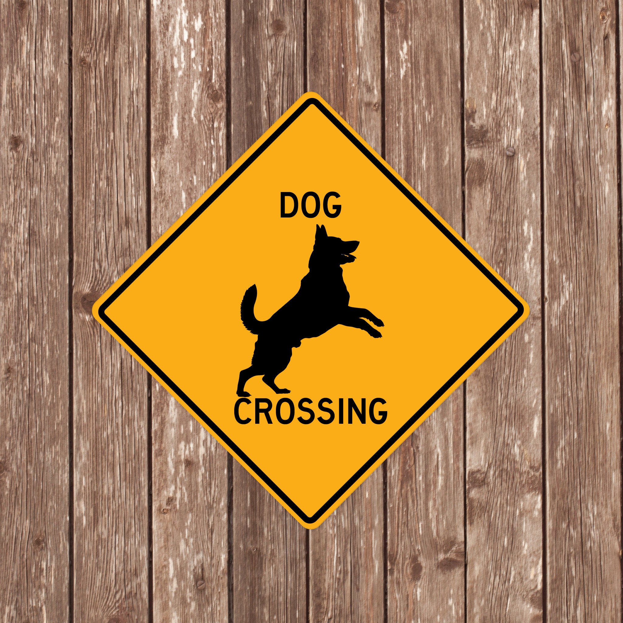 DOG CROSSING SIGN - Dog Crossing Signs, Dogs, Warning Dog Crossing, Dog ...