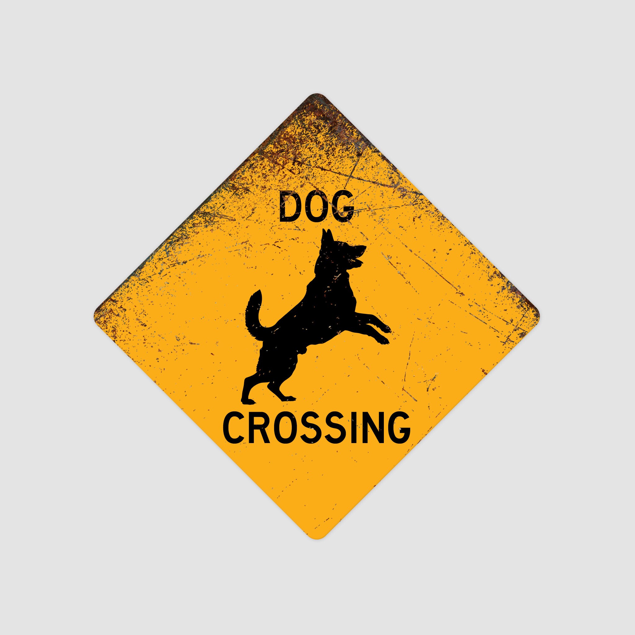 DOG CROSSING SIGN Dog Crossing Signs, Dogs, Warning Dog Crossing, Dog ...