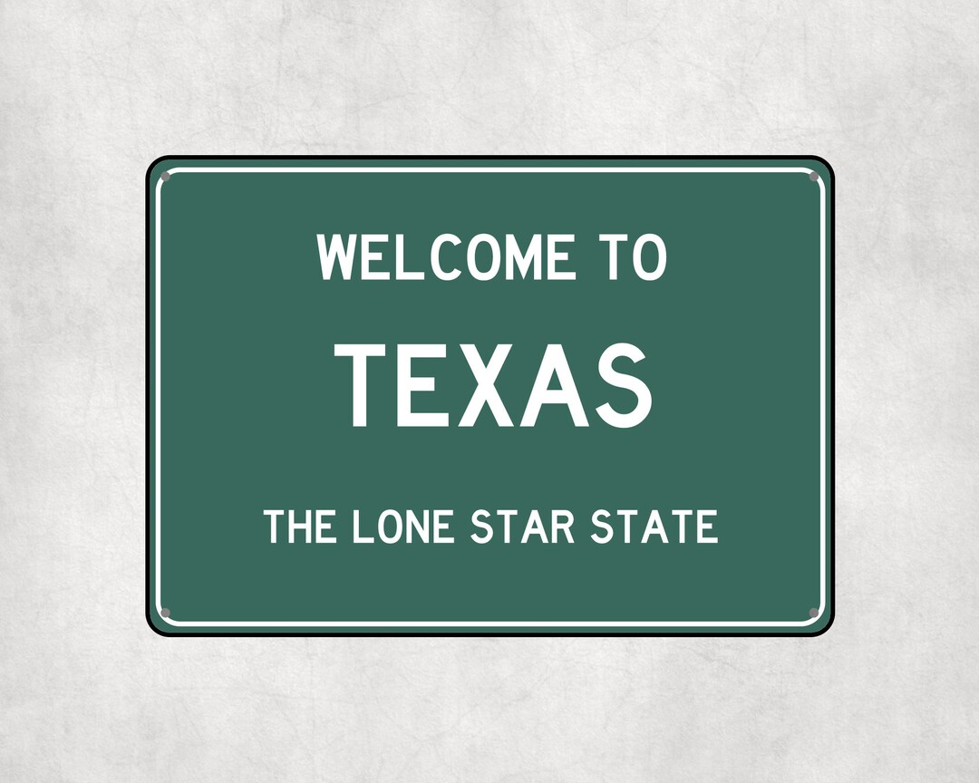 Welcome to Texas Sign, Texas Metal Sign, Texas Gift, Texas Gifts, Texas ...
