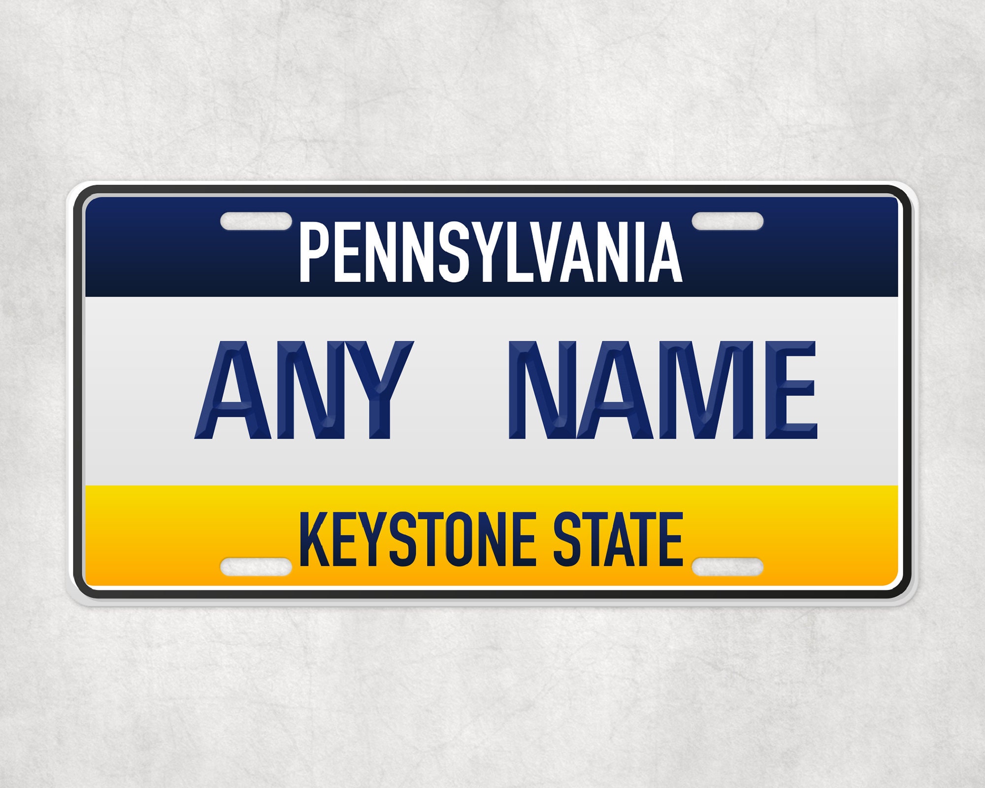 Personalized PENNSYLVANIA License Plate US State Souvenir, Unique Car ...