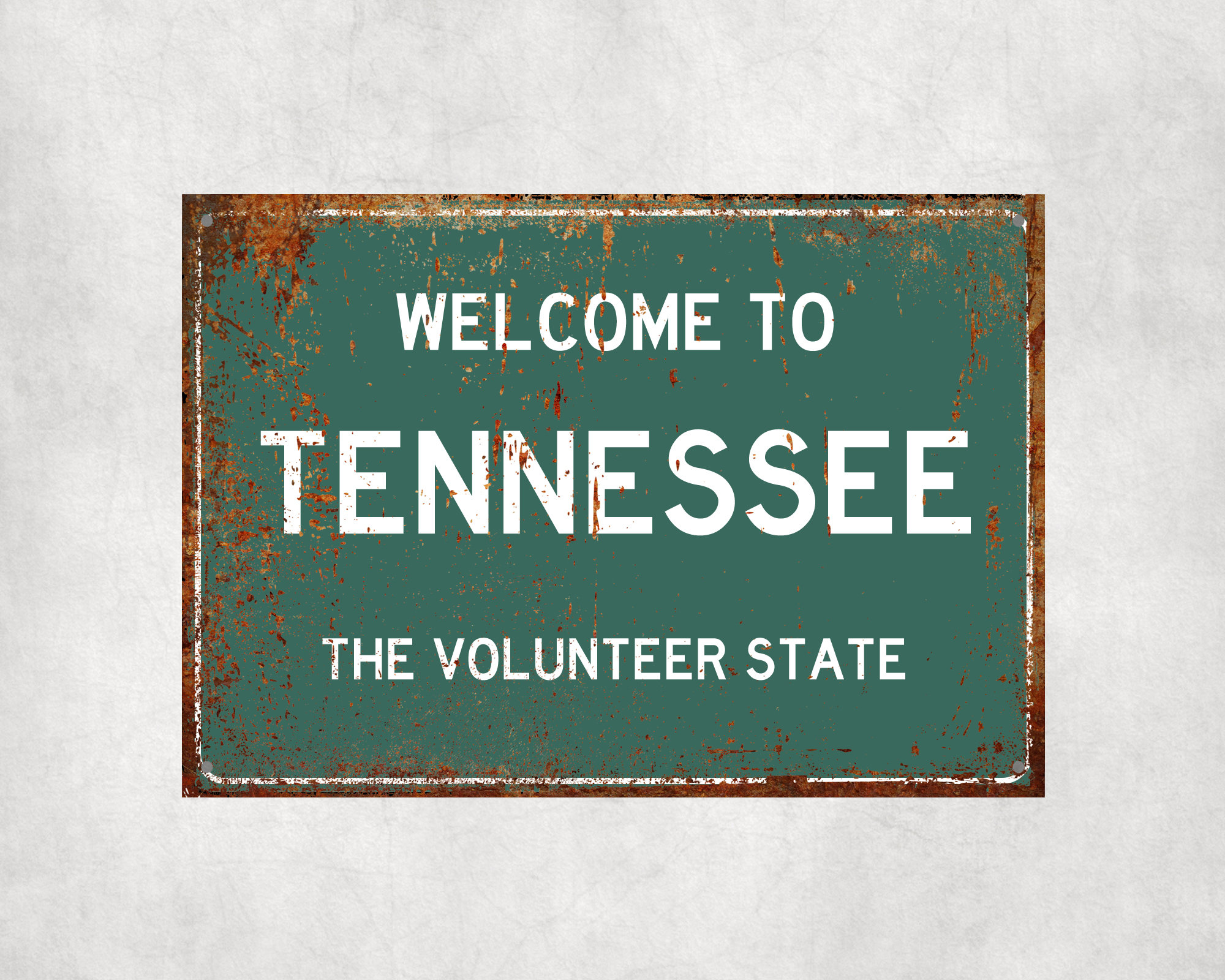 Welcome to Tennessee Sign, Tennessee Metal Sign, Tennessee Gift ...