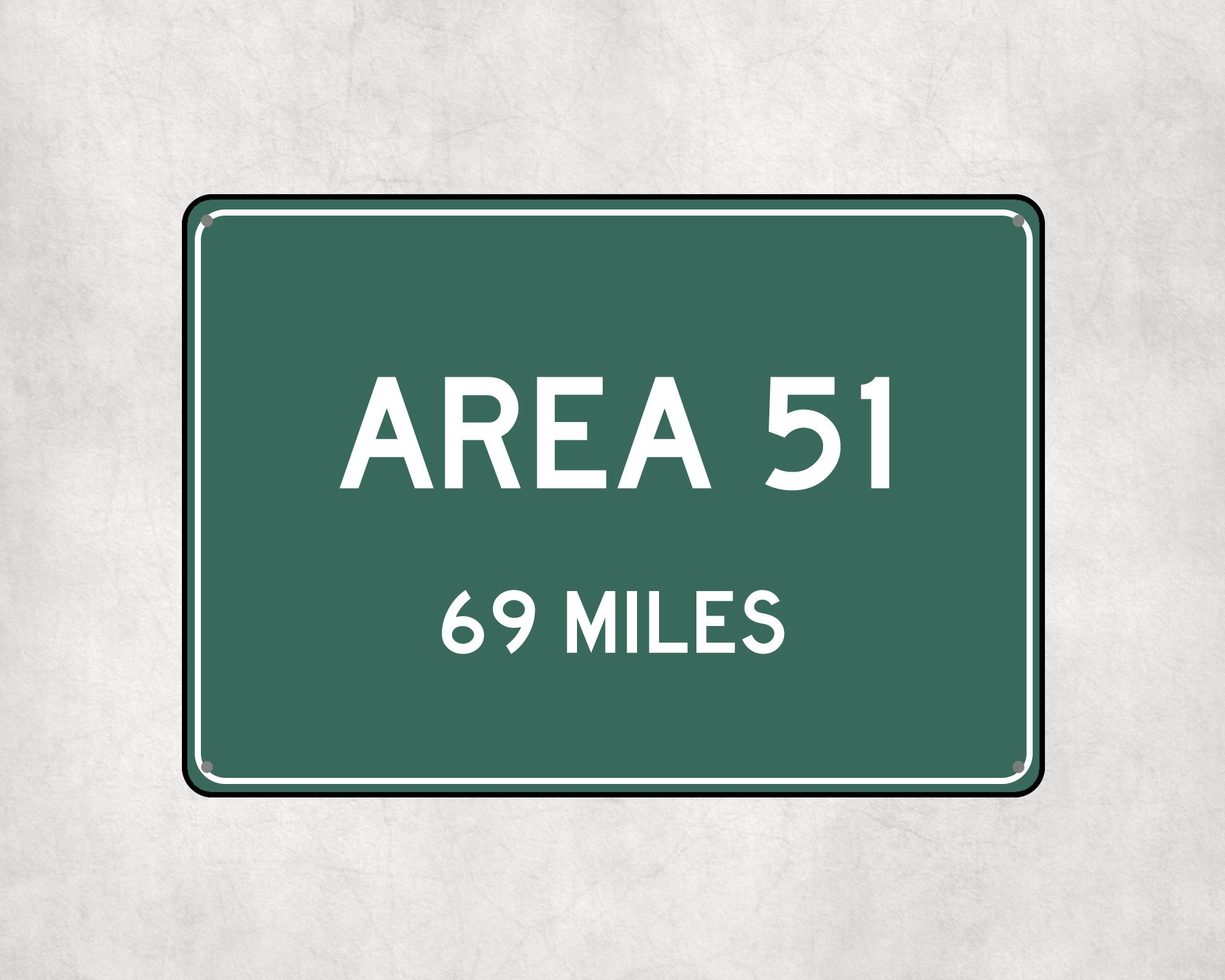 PERSONALIZED AREA 51 Sign, Area 51 City Distance Sign, City of Area 51 ...