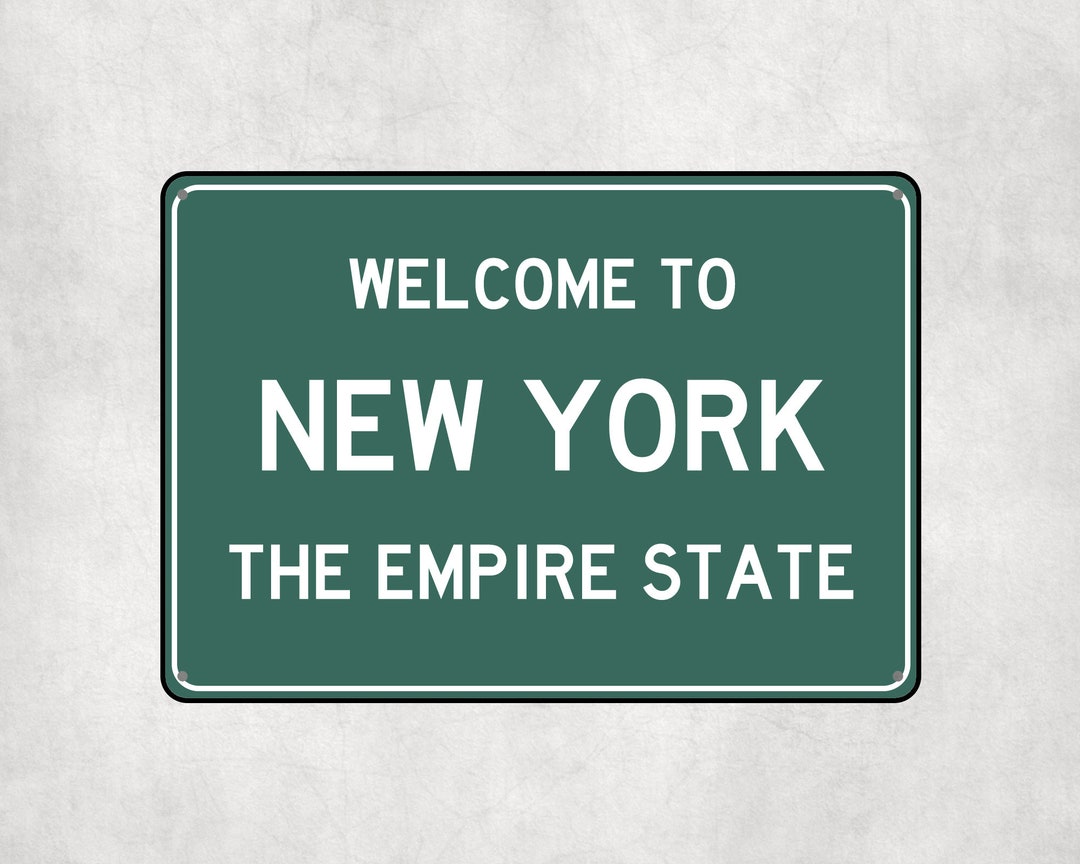 Welcome to New York Sign, New York Metal Sign, New York Gift, New York ...