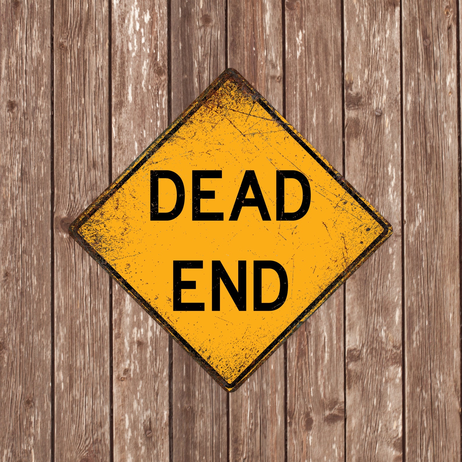 Dead End CROSSING SIGN - Dead End Crossing Signs, Dead Ends, Warning ...