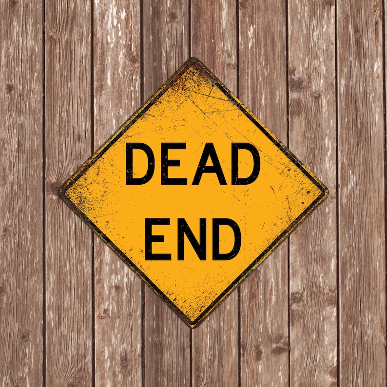 Dead End CROSSING SIGN - Dead End Crossing Signs, Dead Ends, Warning ...