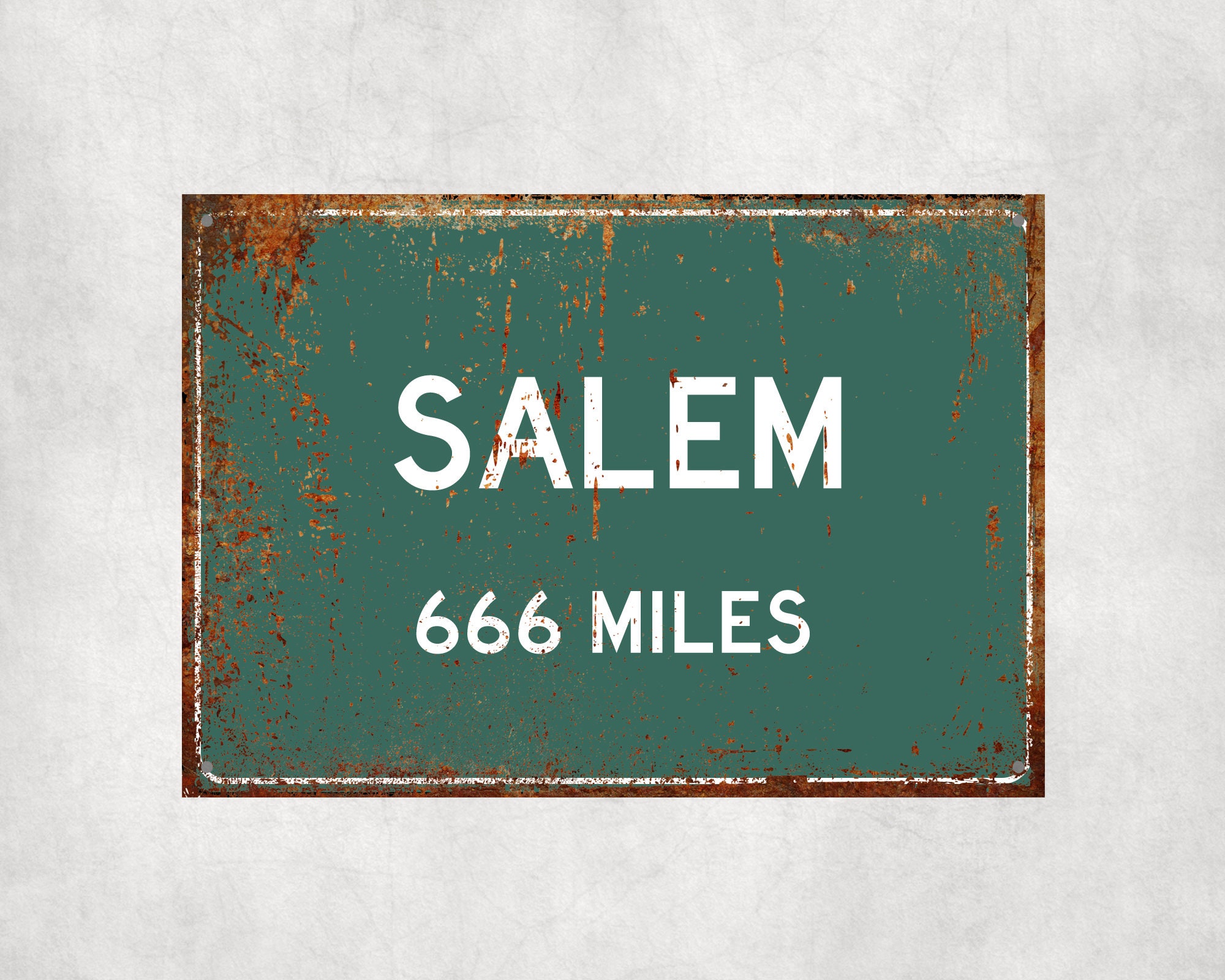PERSONALIZED SALEM Sign, Salem City Distance Sign, City of Salem Gift ...