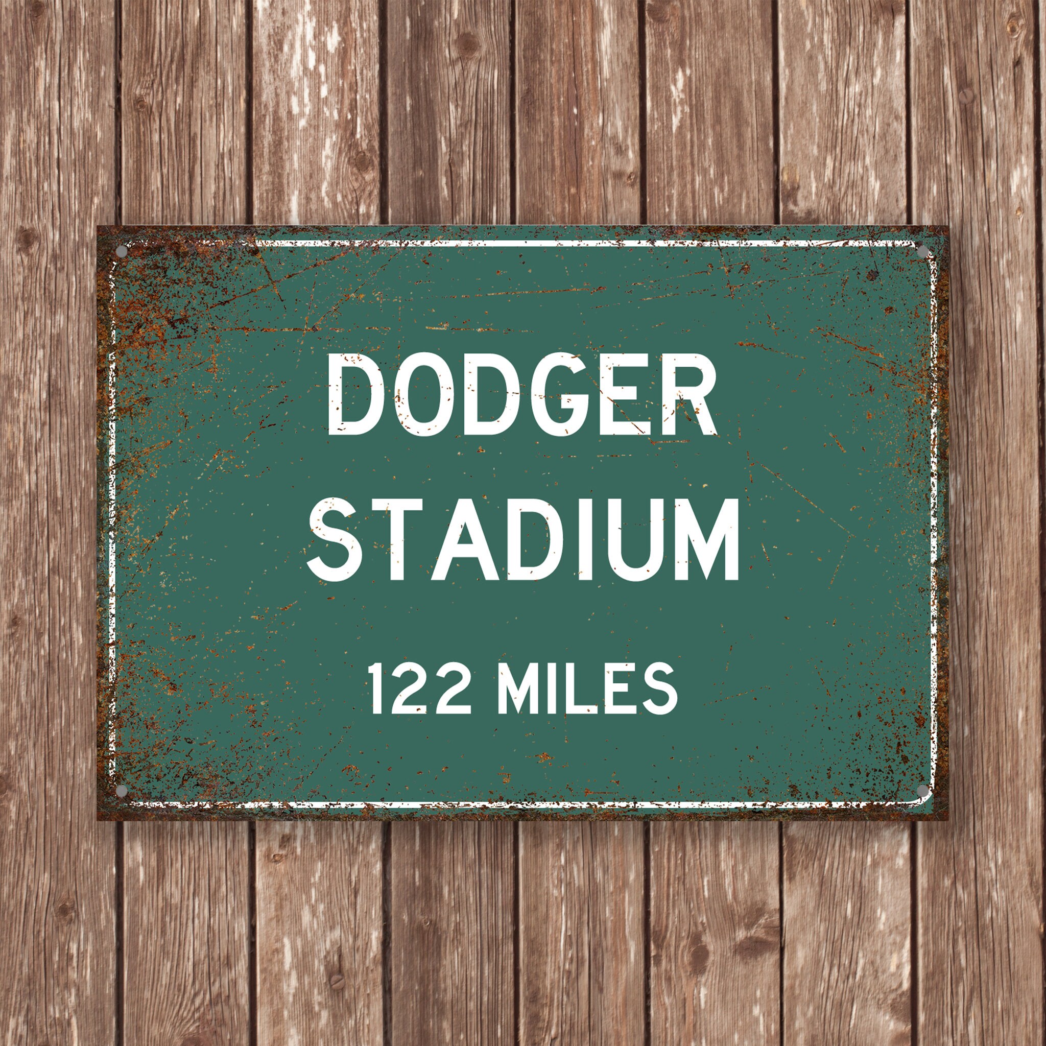 Personalized Dodger Stadium Distance Sign: Los Angeles Souvenir - Etsy