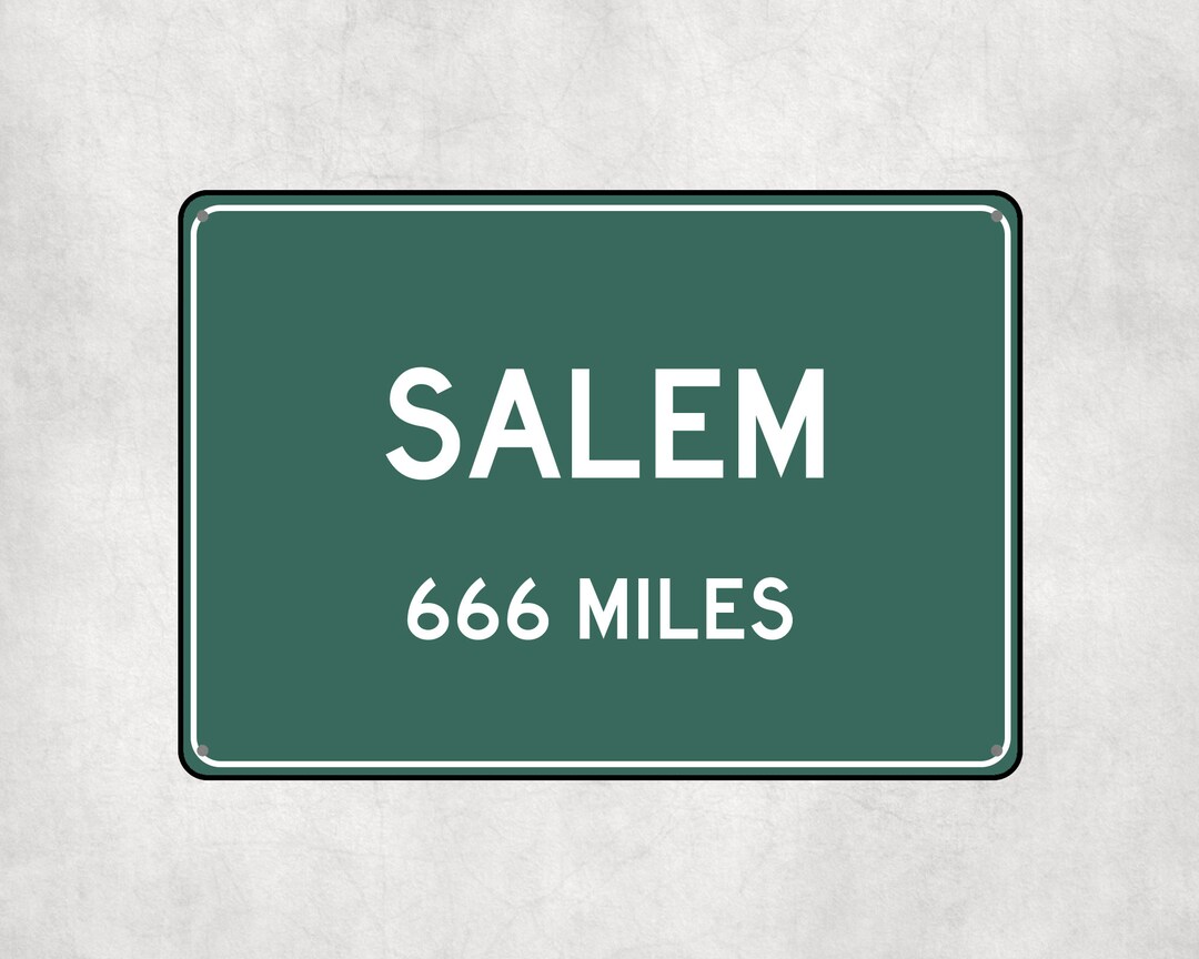 PERSONALIZED SALEM Sign, Salem City Distance Sign, City of Salem Gift ...
