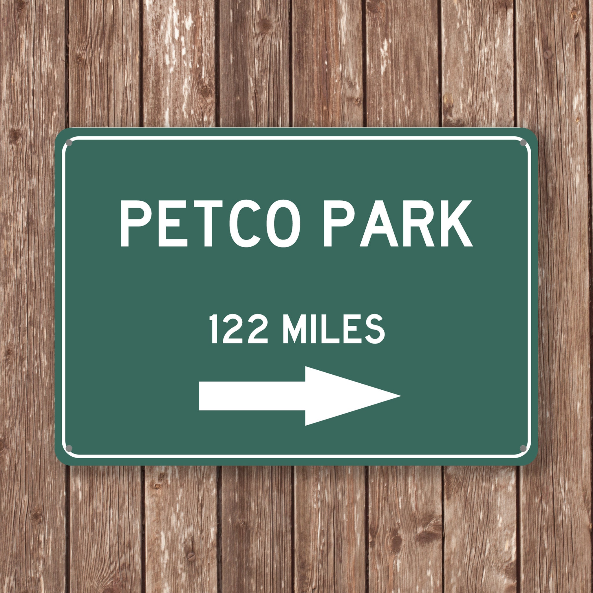 Personalized Petco Park Distance Sign: San Diego Souvenir - Etsy