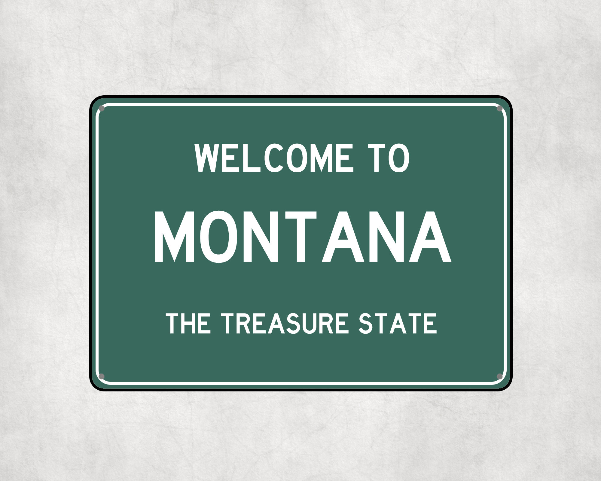 Welcome to Montana Sign, Montana Metal Sign, Montana Gift, Montana ...