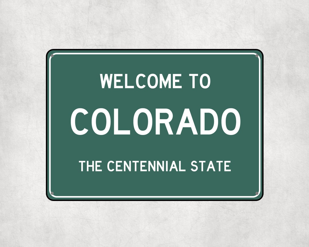 Welcome to Colorado Sign, Colorado Metal Sign, Colorado Gift, Colorado ...