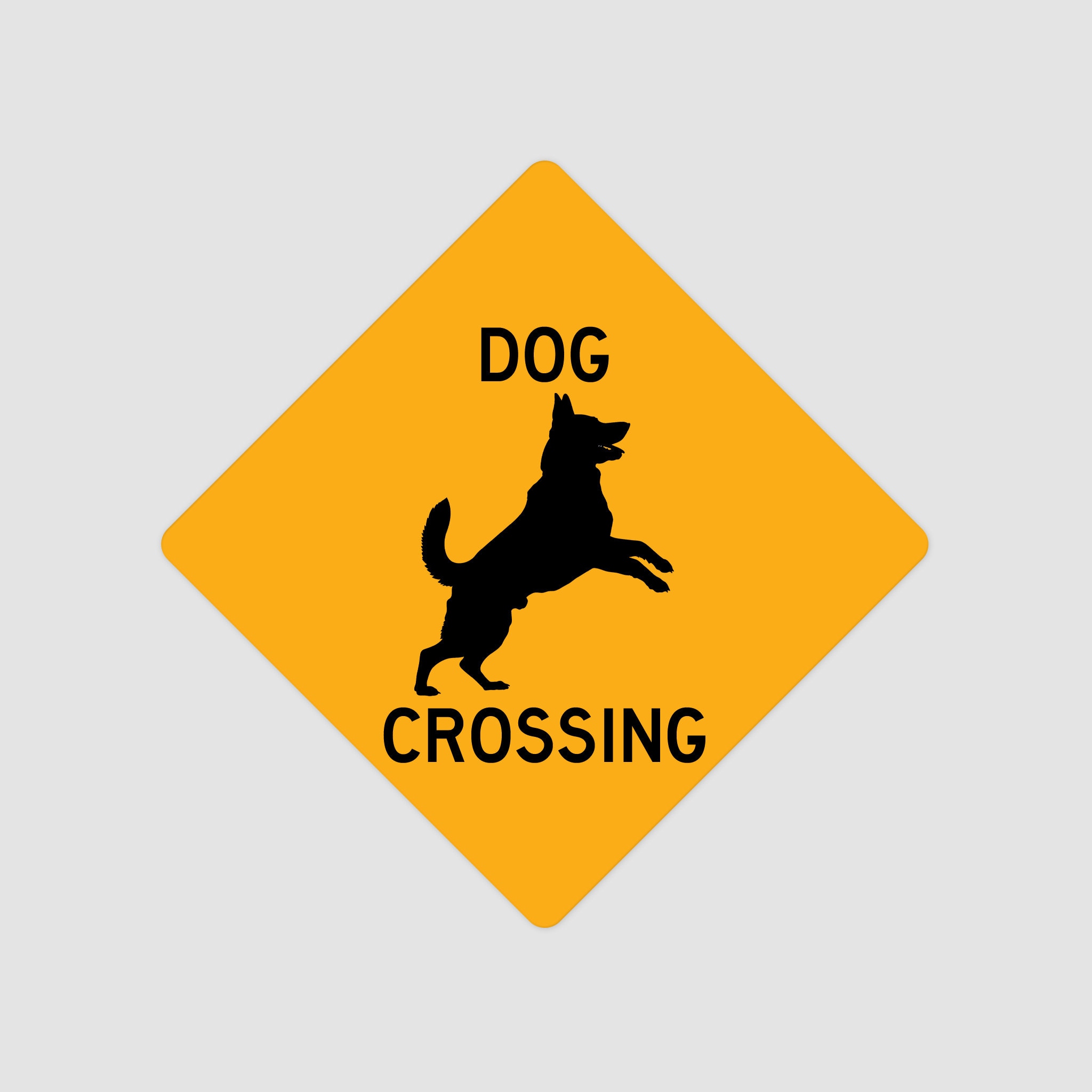 DOG CROSSING SIGN Dog Crossing Signs, Dogs, Warning Dog Crossing, Dog ...