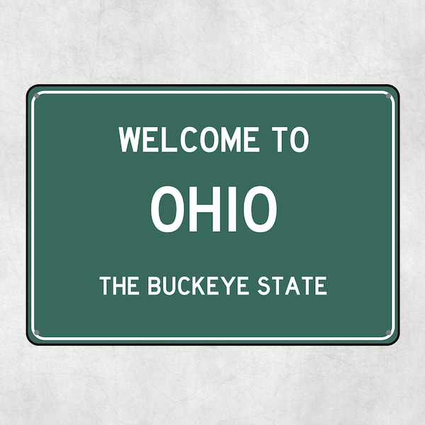 Ohio State Welcome Sign - Etsy