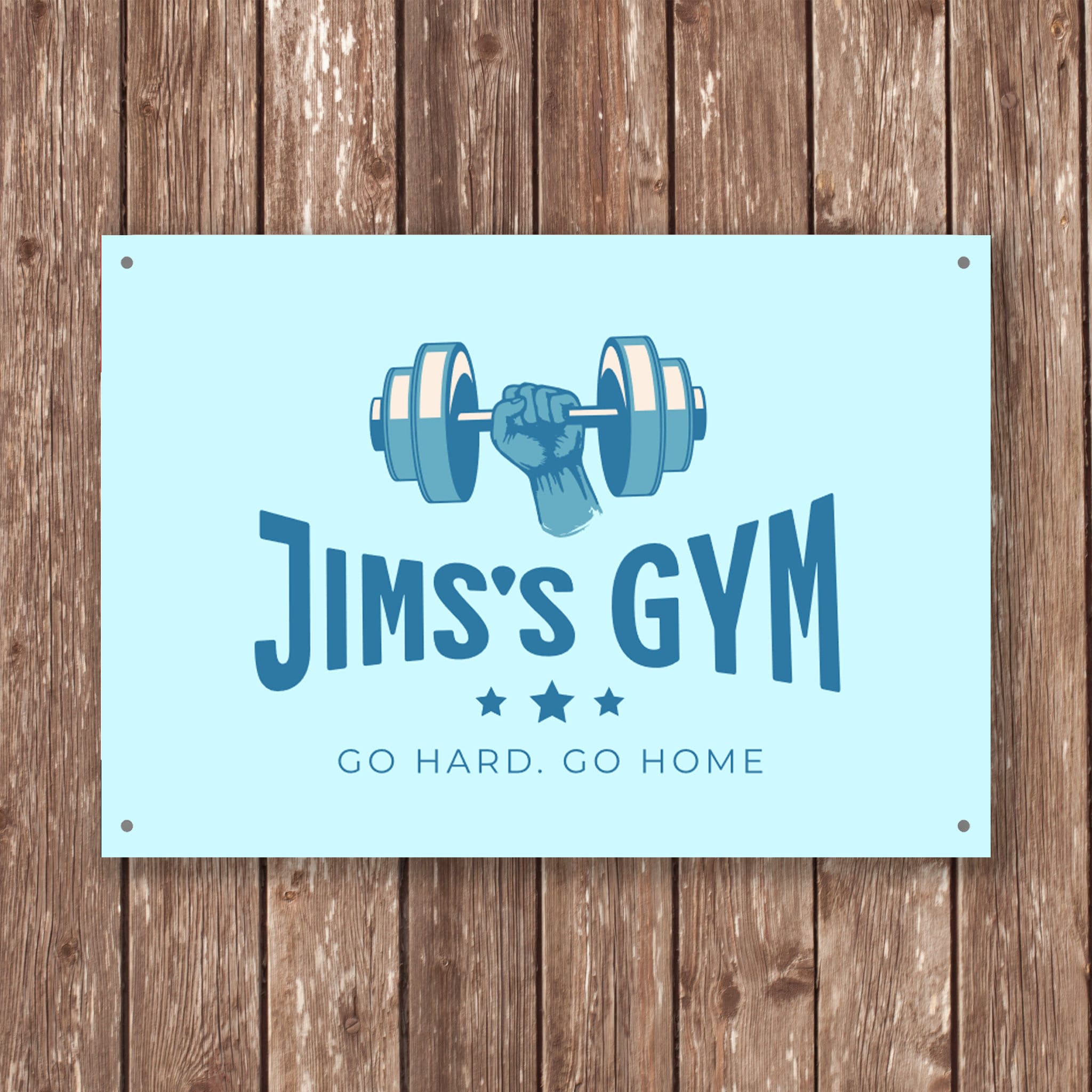 Custom Gym Sign, Gym Room Sign, Husbands Gym, Groom Gift, Personal ...