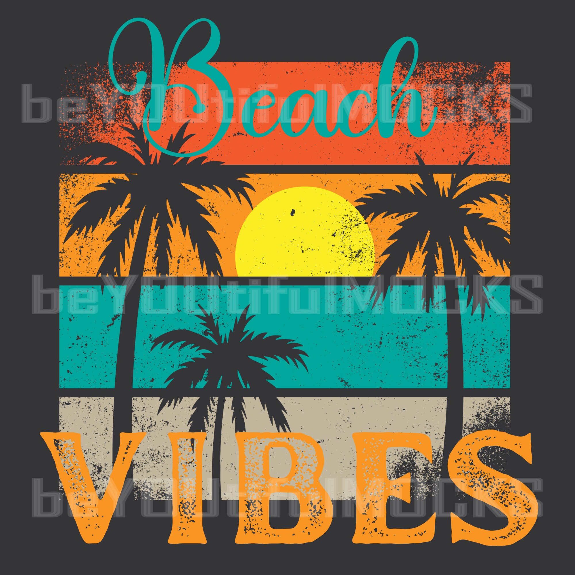 Beach Vibes PNG File, Beach Vibes Png for Shirts, Beach Shirt Png ...