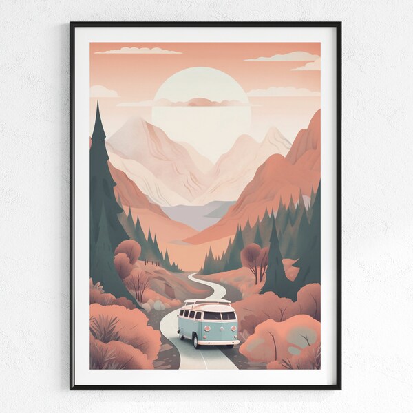 Campervan Wall Art - Etsy
