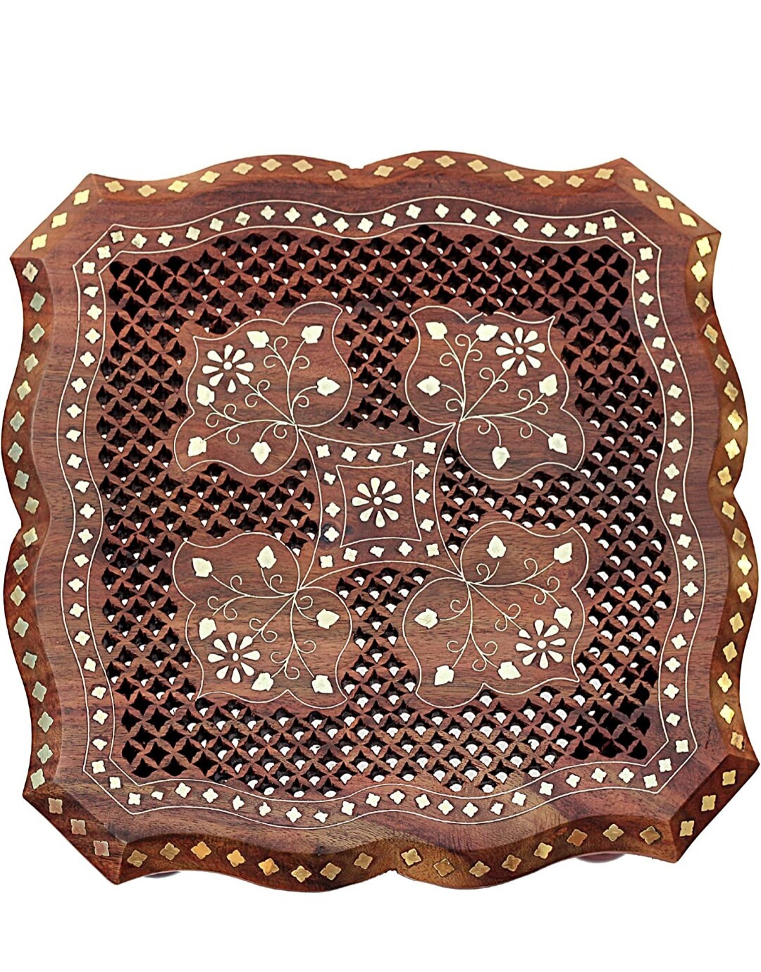 Handmade Wooden Folding Side Table/ Wooden Handwork Side Table/ Wooden ...