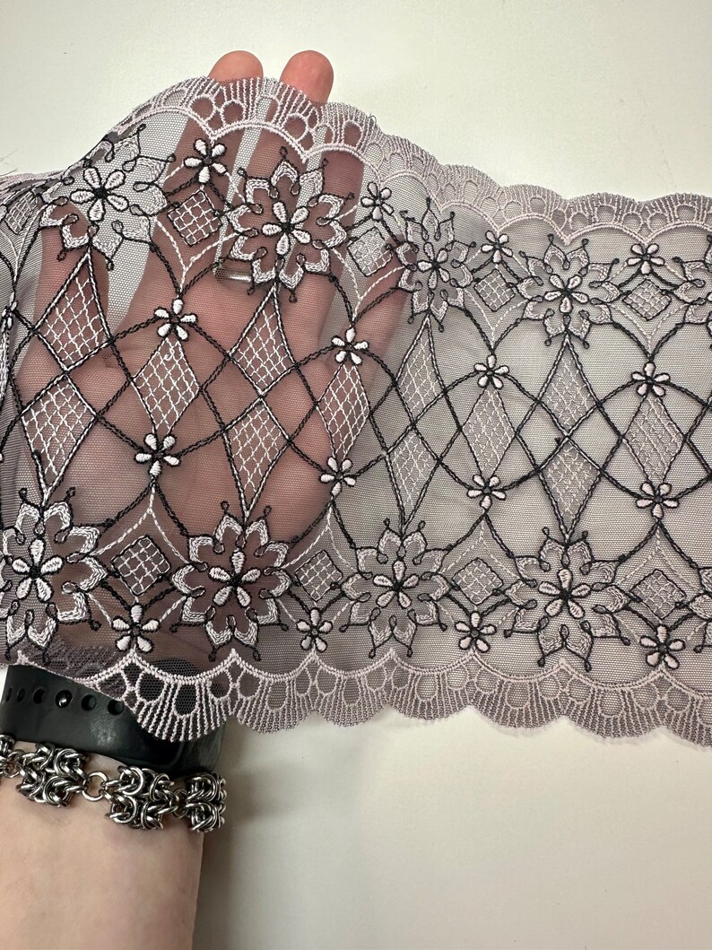 1 Yard Embroidered Lace - Etsy