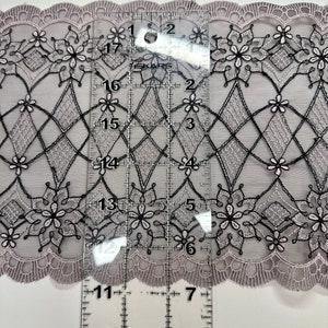 1 Yard Embroidered Lace - Etsy