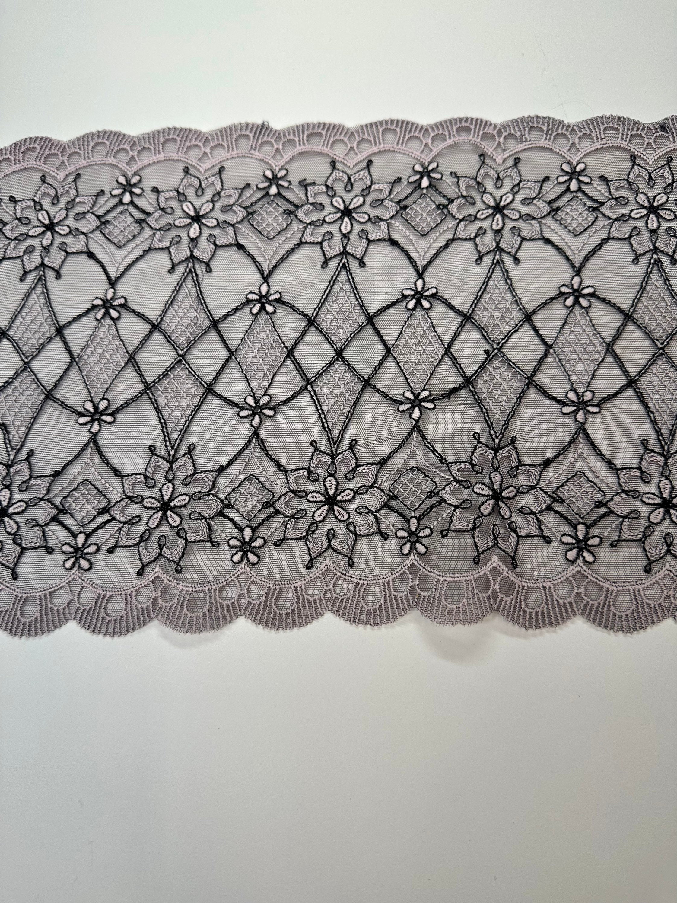 1 Yard Embroidered Lace - Etsy