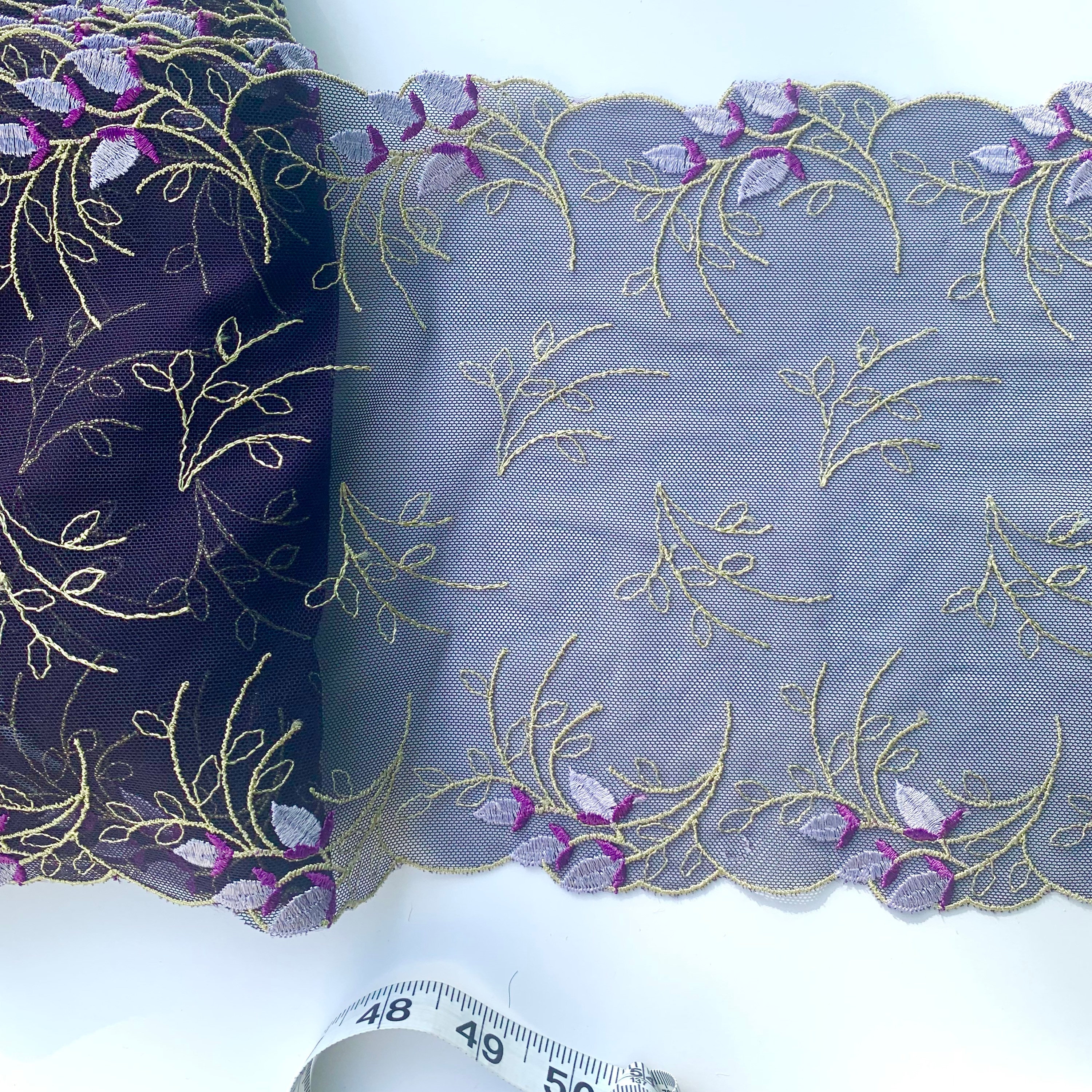 1 Yard Embroidered Lace - Etsy