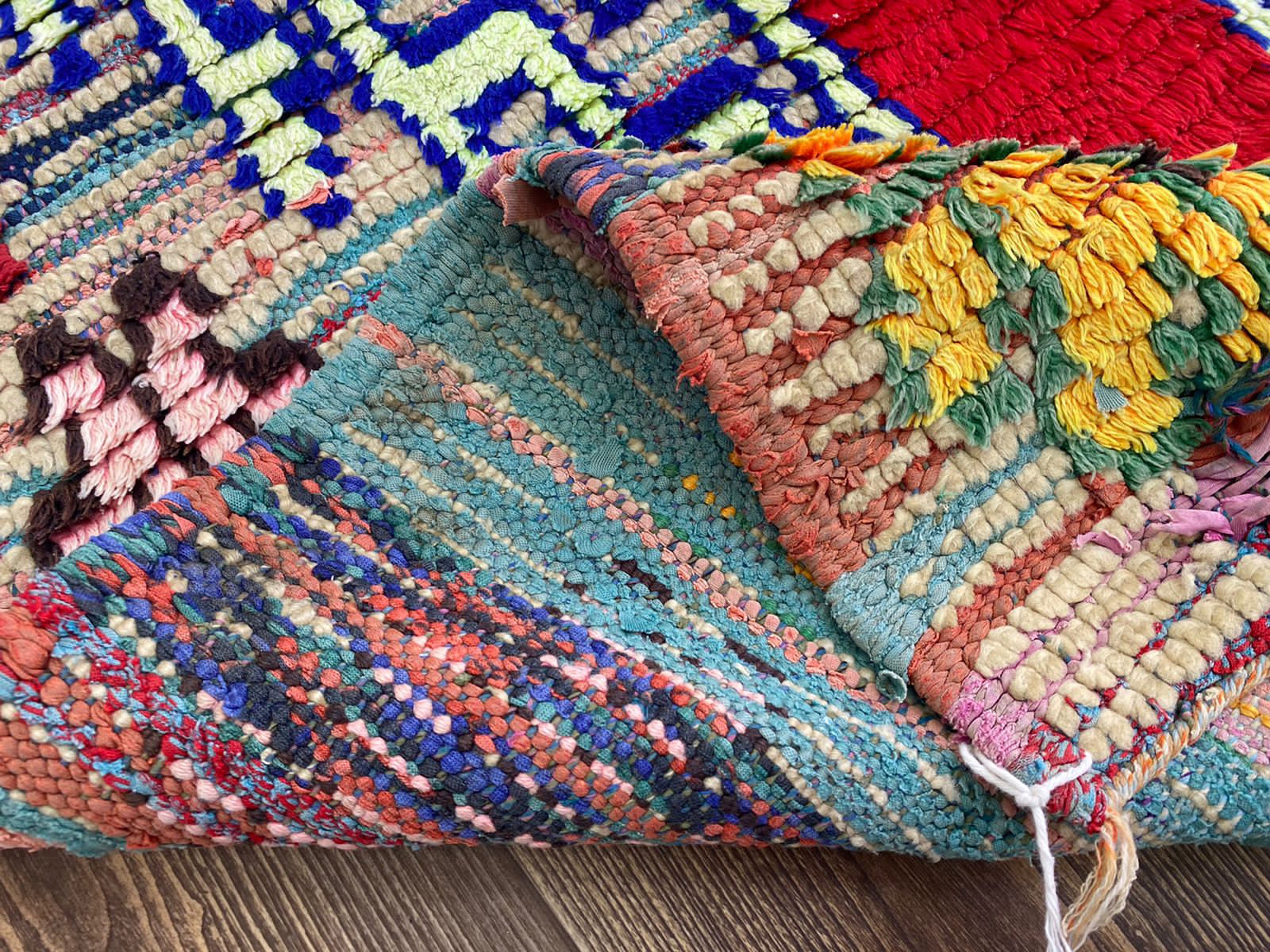 3x8 Feet Moroccan Decorative Runner Rug, Berber Hand Knotted Rug ...