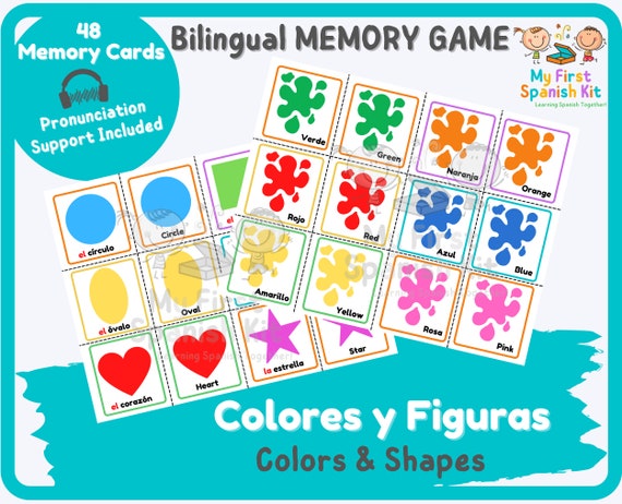 Memory Game: Colors and Shapes Preschool Activity - Etsy