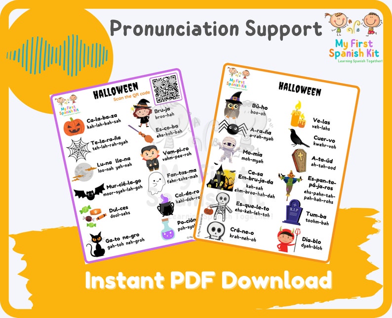 Flashcards: HALLOWEEN, Preschool Activity, Educational Printable ...
