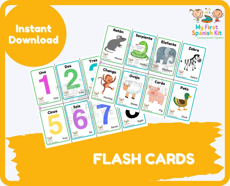 Preschool Bundle: Numbers and Animals, Educational Printables ...