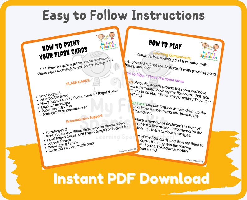 Flashcards: HALLOWEEN, Preschool Activity, Educational Printable ...
