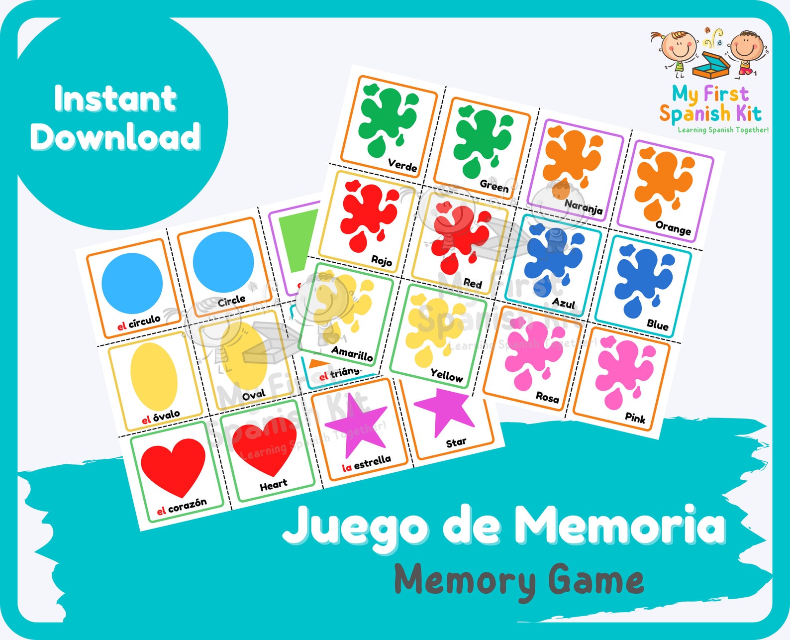 Preschool Bundle: Colors and Shapes Educational Printables - Etsy