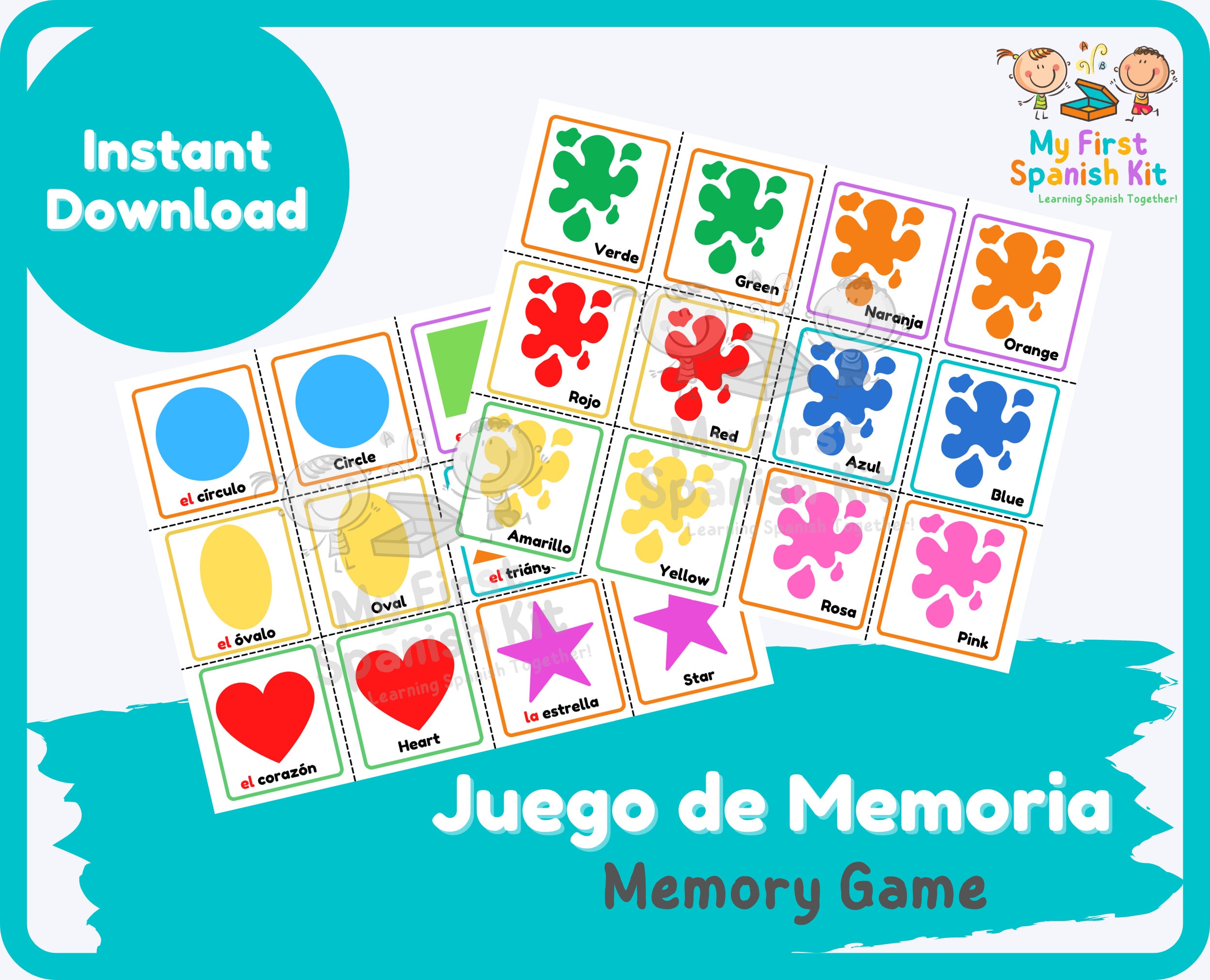 Preschool Bundle: Colors and Shapes Educational Printables - Etsy