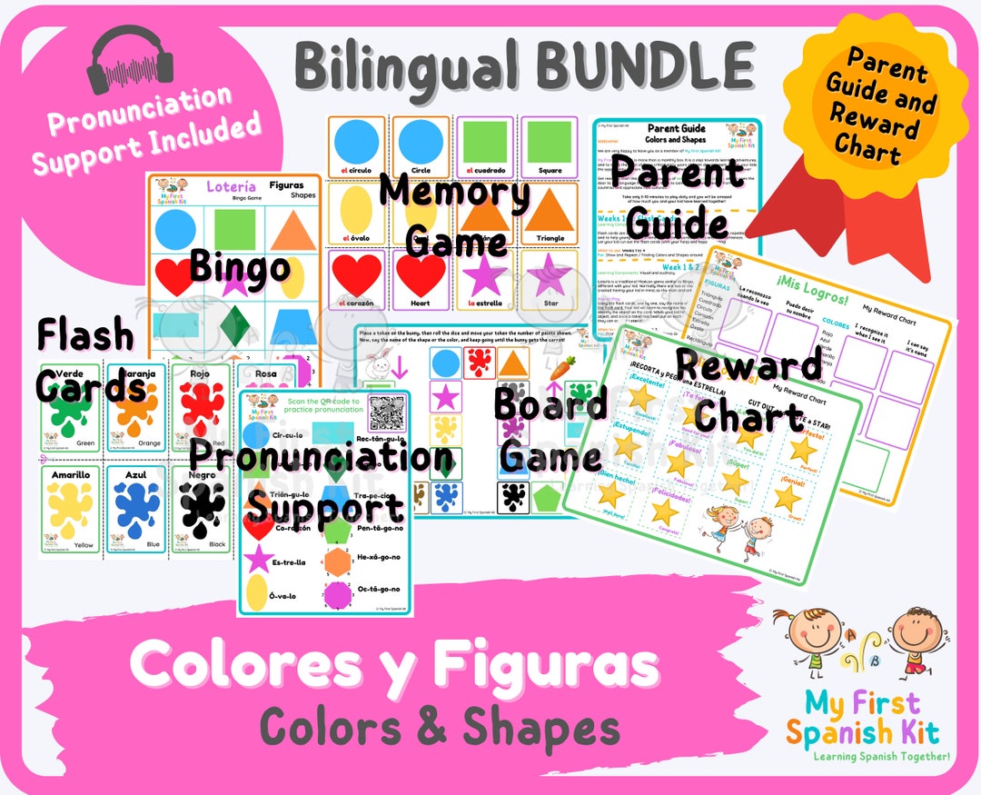 Preschool Bundle: Colors and Shapes, Educational Printables, Homeschool ...