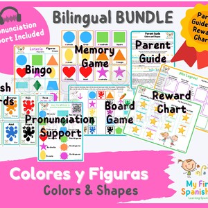 Preschool Bundle: Colors and Shapes, Educational Printables, Homeschool ...