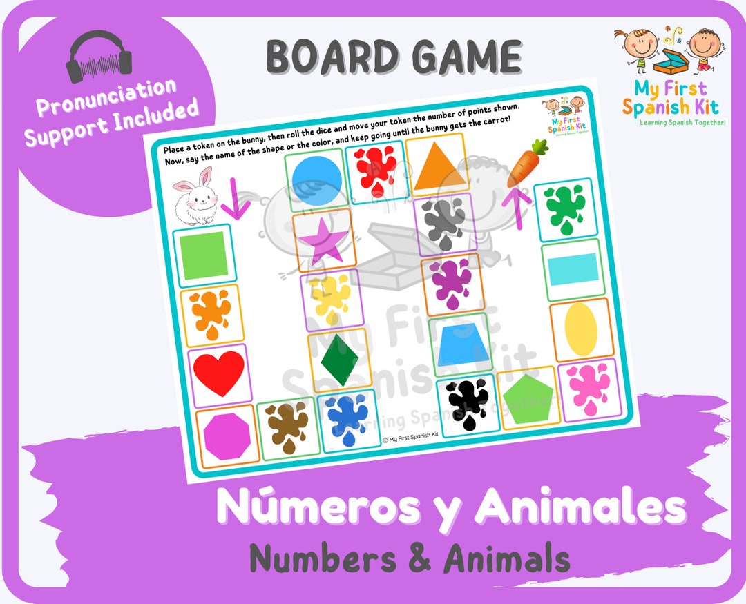 Board Game: Colors and Shapes, Preschool Activity, Educational ...