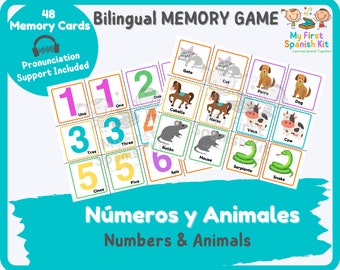Bingo Game: Numbers and Animals, Preschool Activity, Educational ...