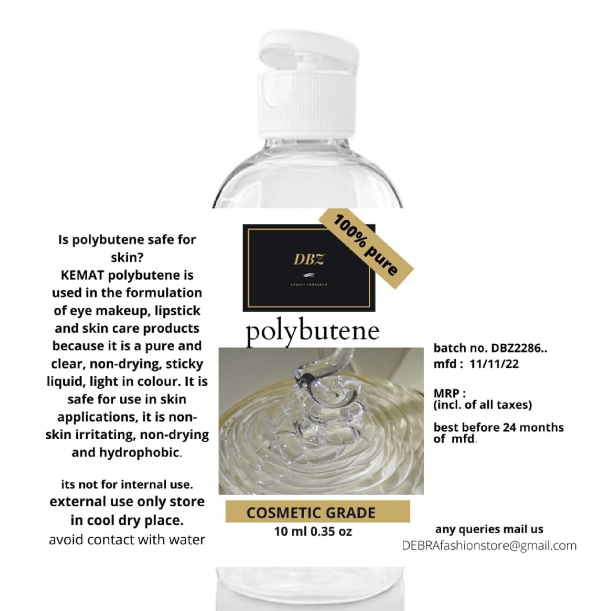 Polybutene Sticky and Cosmetic Grade 100 % Pure, Christmas Gift ...