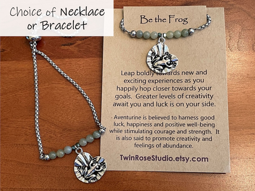 Frog Charm Bracelet, Frog Charm Necklace, Frog Necklace, Be the Frog ...